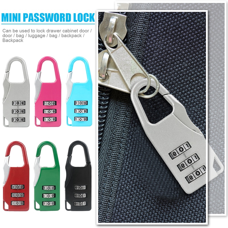 Bags Baggage Door Padlock,3 Dial Digit Combination Secret Safe Code ...