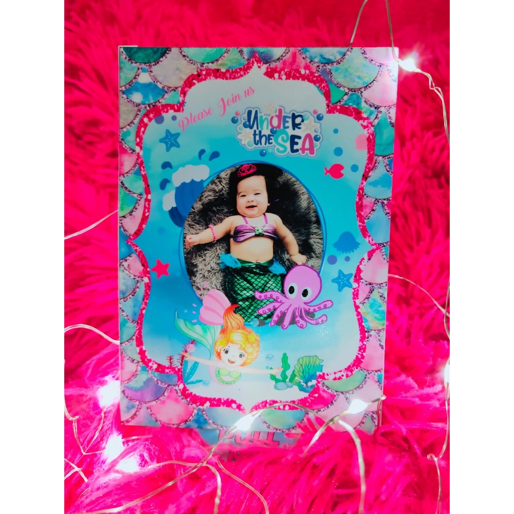 Pull Me Invitation Mermaid Theme | Shopee Philippines