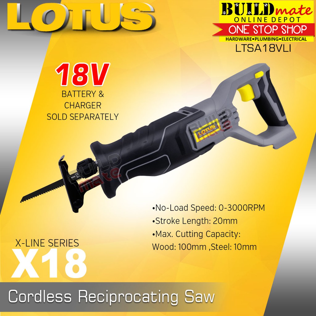 LOTUS Cordless Reciprocating Saw 18V LTSA18VLI •BUILDMATE• LCPT LUTOS ...