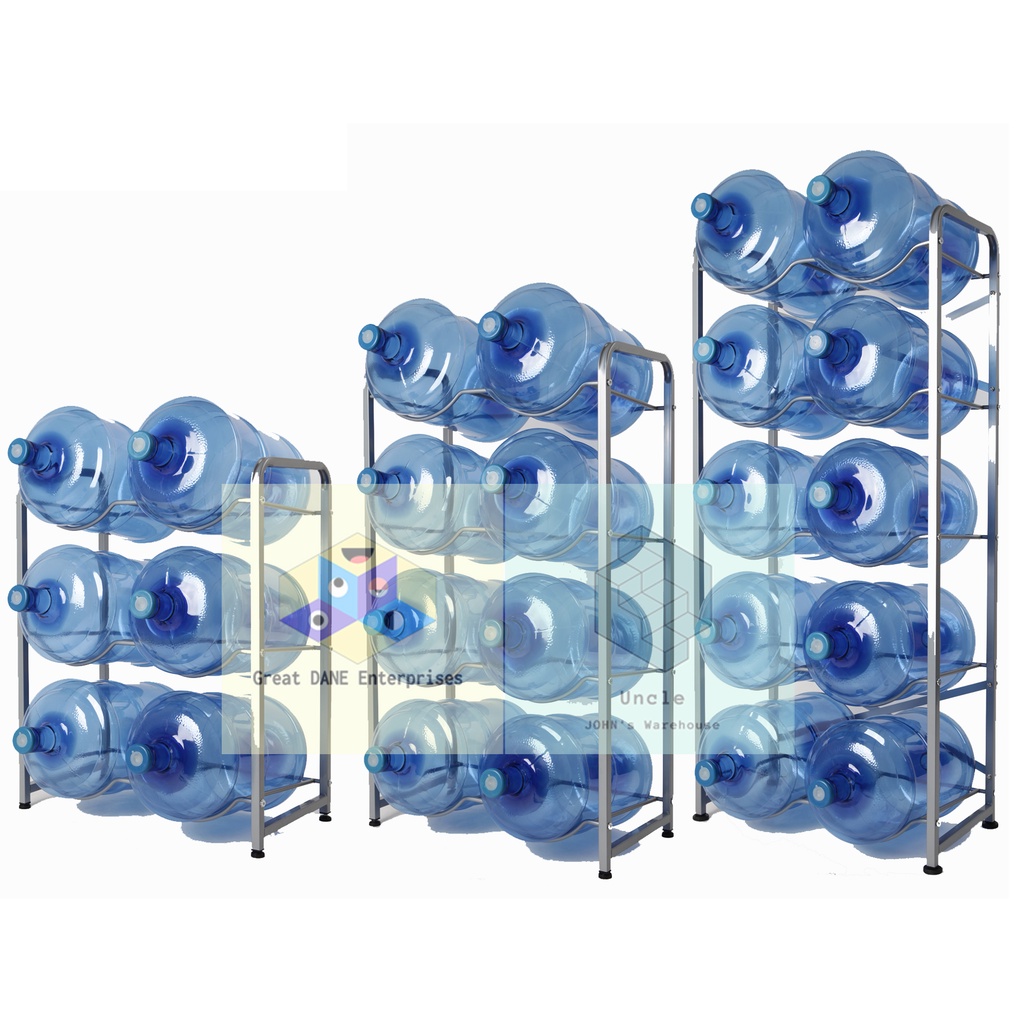 Space Saving Water Gallon Rack Double Tiers / Double 3 4 5 Tiers ...