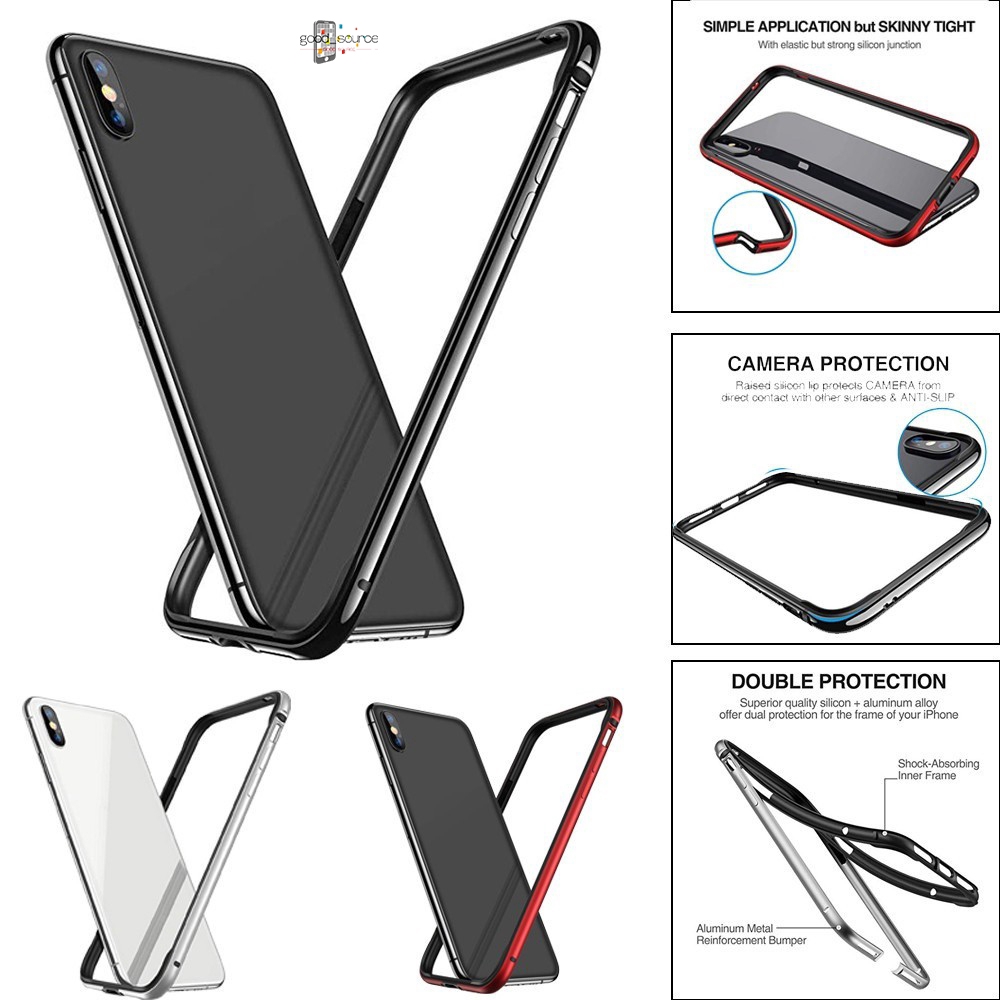 Bumper Metal Shockproof Frame For Case iPhone 11 pro max X XR XS MAX 6 ...