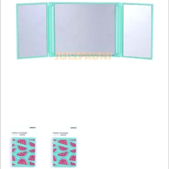 THREE WAY FOLDING PORTABLE MIRROR by Miniso | Shopee Philippines