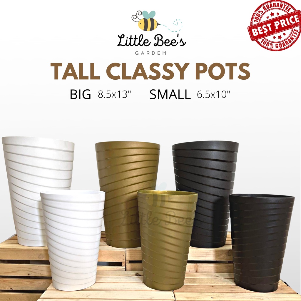 Classy Tall Slim Minimalist Pots | Pearlwave | Yayamanin Pots [Little ...
