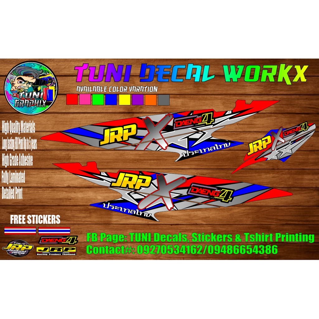 Yamaha Mio Soulty Stock Decals JRP X DAENG v1 w/ freebies | Shopee ...