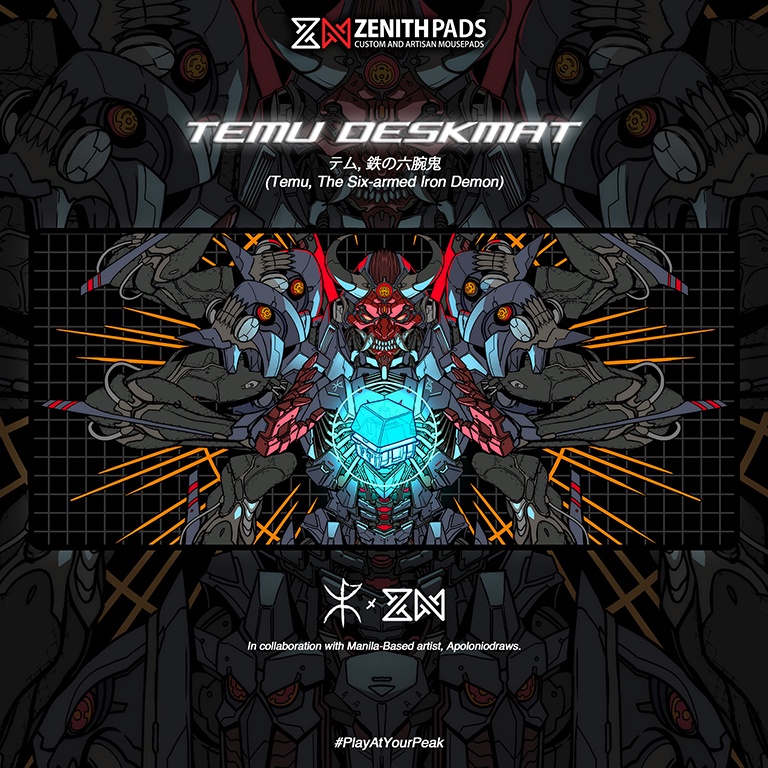 TEMU DESKMAT - Zenithpads Anniversary Release Year 2 Extras | Shopee ...