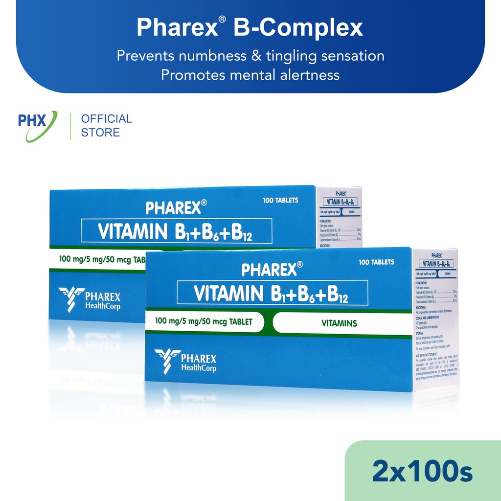 Pharex B-Complex 100s Set of 2 | Shopee Philippines