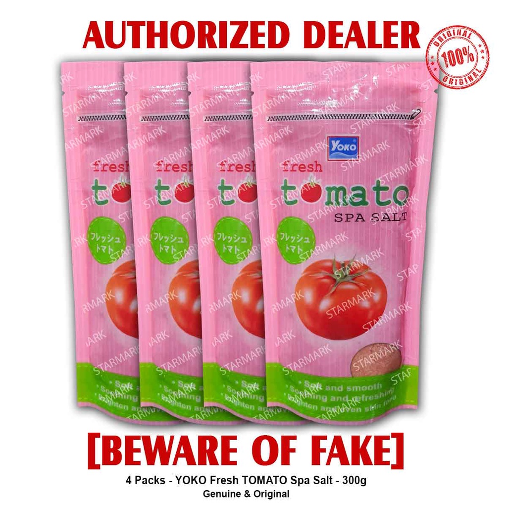 Spa Salt Salts 300g Yoko TOMATO Fresh TOMATO Authentic - 4 Packs ...