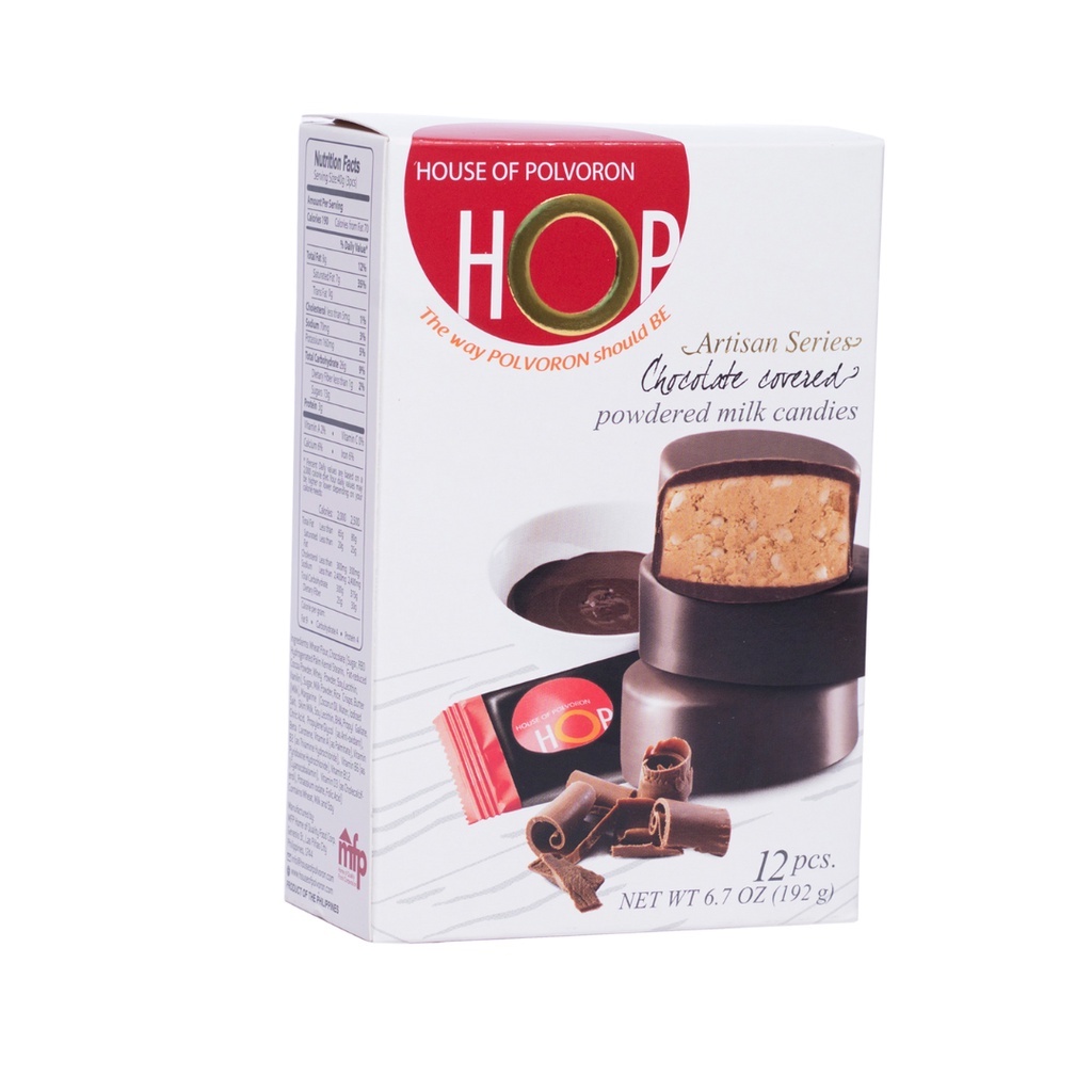 House of Polvoron Chocolate Covered Box 12pcs 192g | Shopee Philippines