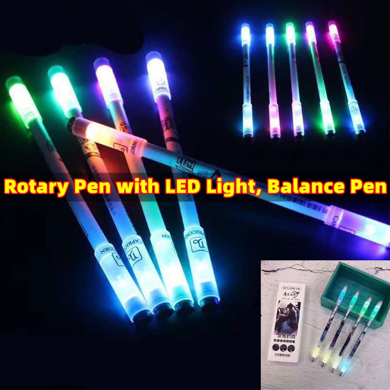 Spinning Pen LED Light Balance Pen Oily Pen Fingers Flexible LED ...