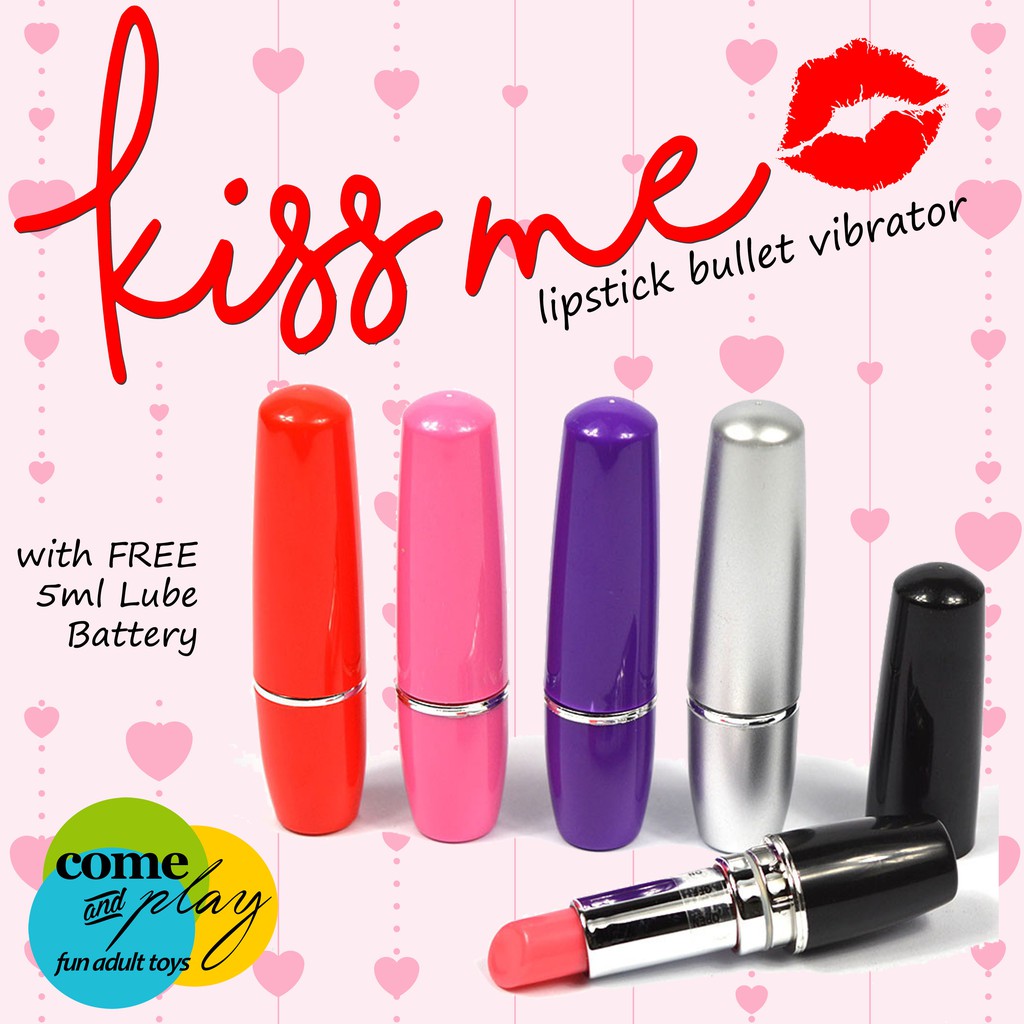 "Kiss Me" Lipstick Vibrator, Adult Toy for Women | Shopee Philippines