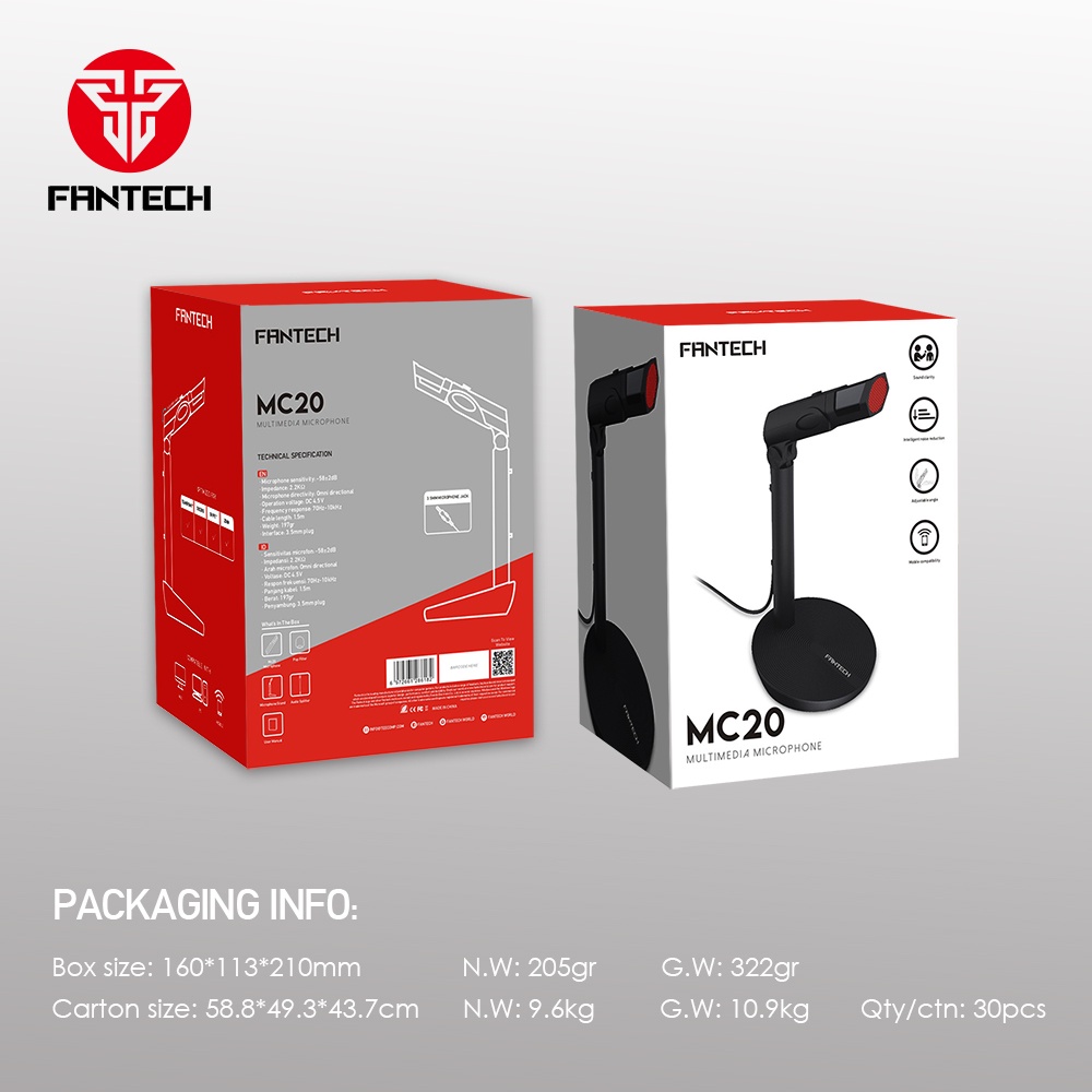 Fantech Leviosa MC20 Professional Condenser Microphone multi-platform ...