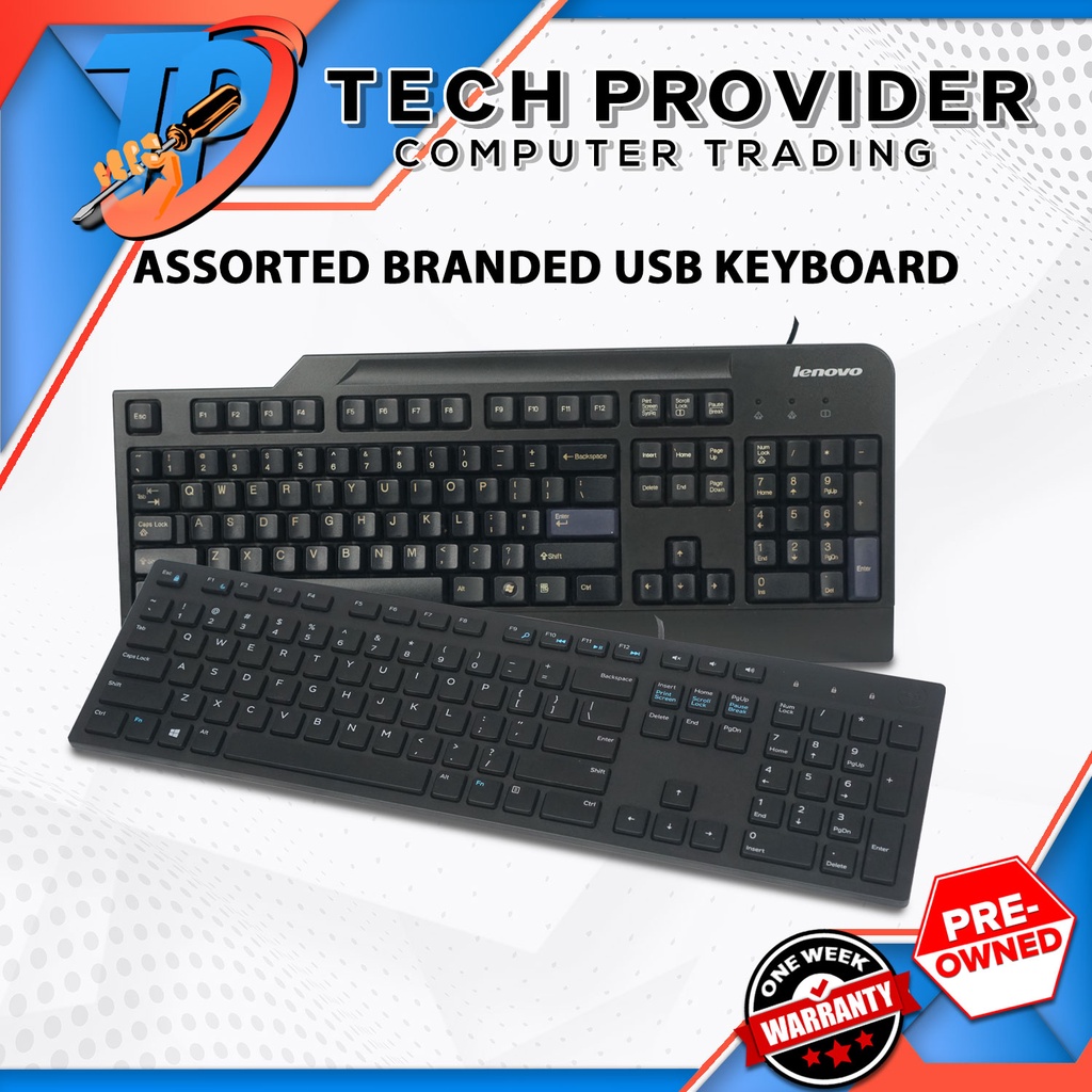Assorted USB Keyboards for PC Desktop, Laptop, Office, Pisonet ETC ...