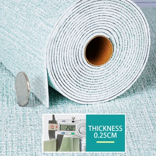 2.8m*0.5m*2.5mm 3D Linen Wallpaper PE Foam Waterproof Anti-collision ...
