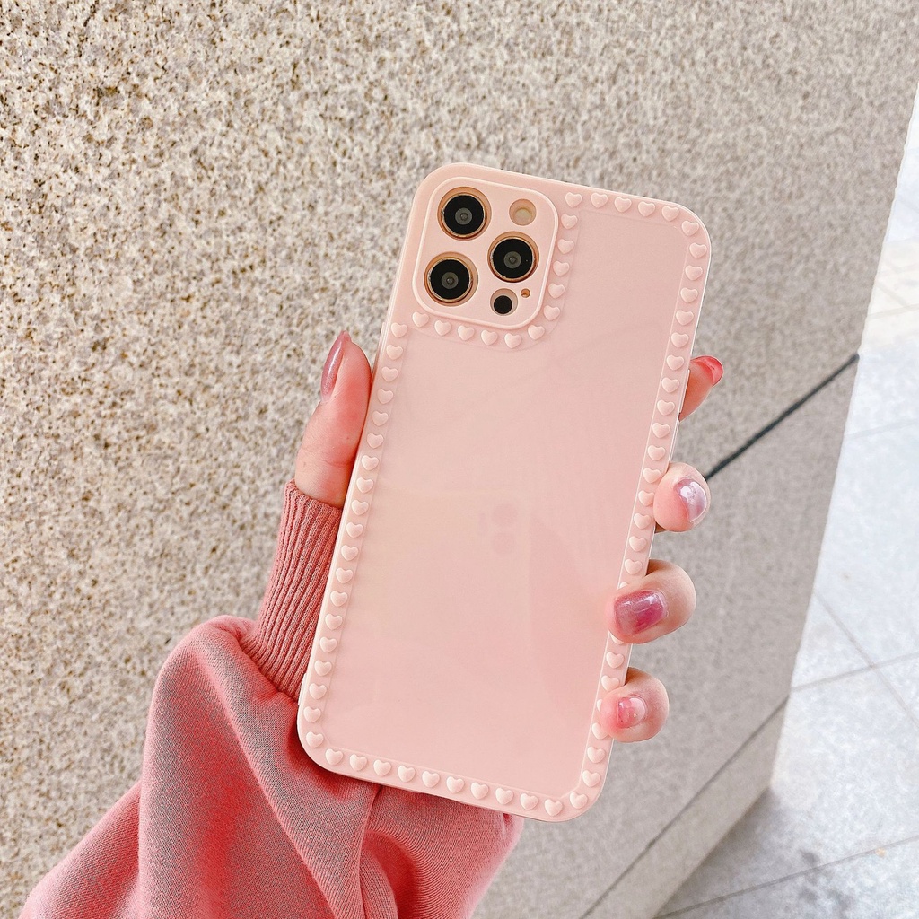 Casing Phone 13 12 11 Pro Max Heart Edge Design Case 2021 Camera ...
