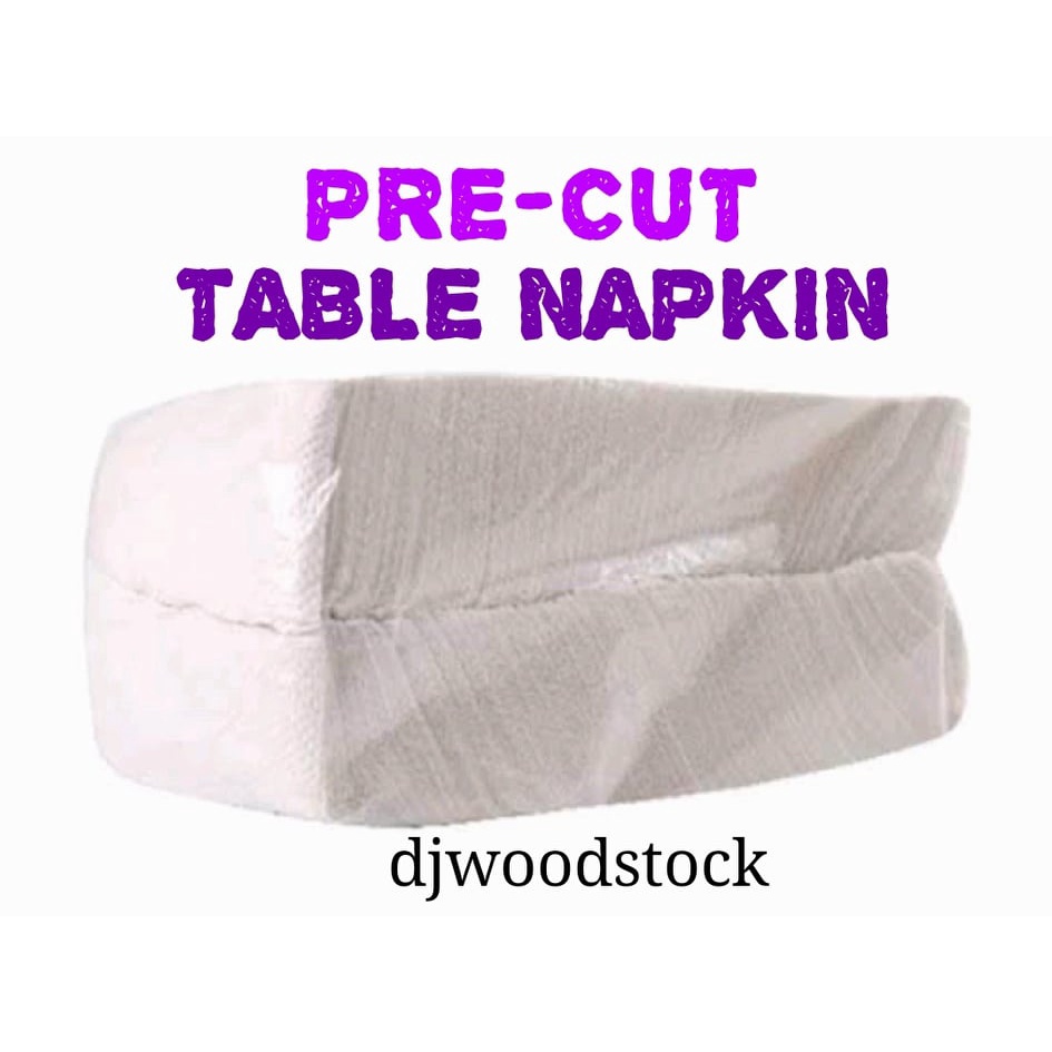 PRE-CUT TABLE NAPKIN, WHITE, 1000 pcs per pack | Shopee Philippines