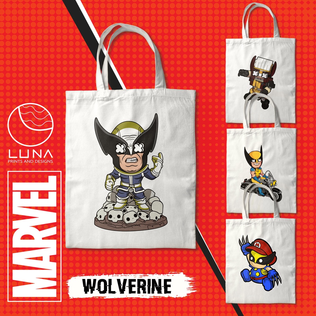MARVEL - Xmen - Wolverine chibi/ cartoon Tote bag | Shopee Philippines