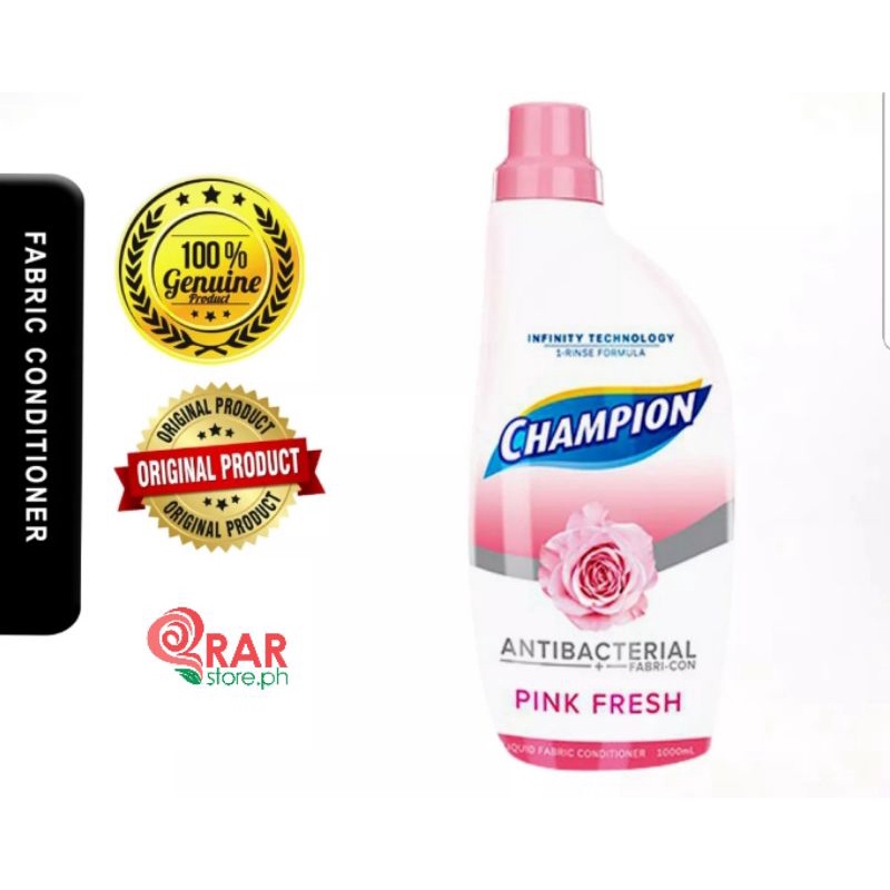 Champion Fabric Conditioner Pink Fresh 1L | Shopee Philippines