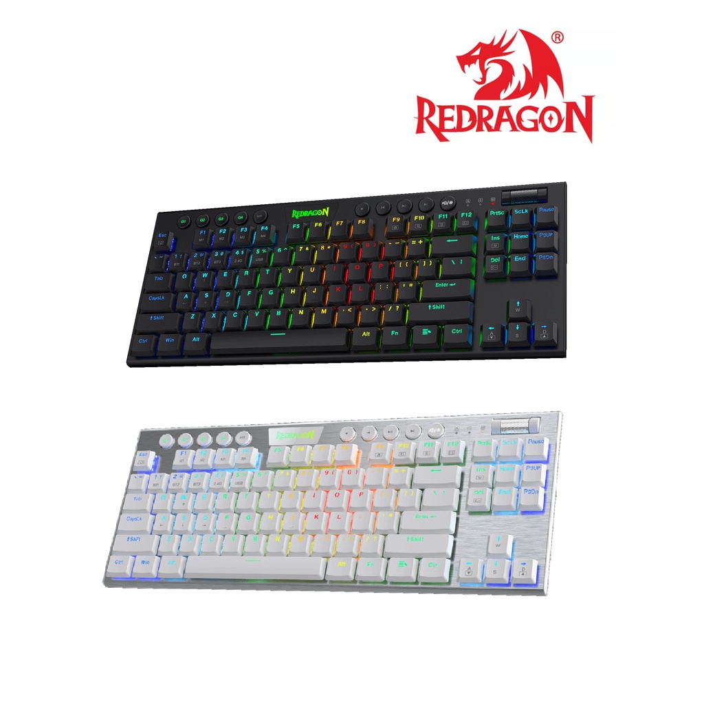 Redragon K621 Horus TKL Tri-Mode Wireless RGB Low Profile Mechanical ...