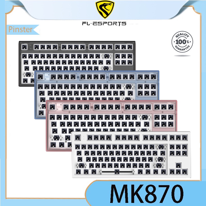 FL ESPORT MK870 Mechanical Keyboard Kit 87-key RGB backlit Hotswap ...