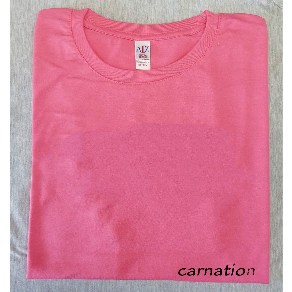 AIIZ / A2Z Ultra Cotton Plain Shirt UNISEX (CARNATION) | Shopee Philippines