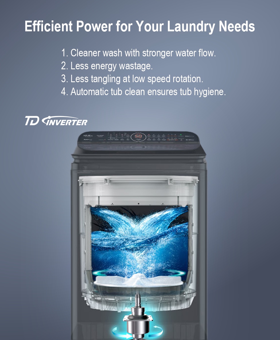 Panasonic NA-FD10X1HRM Fully Automatic Top Load 10 Kg Washing Machine ...