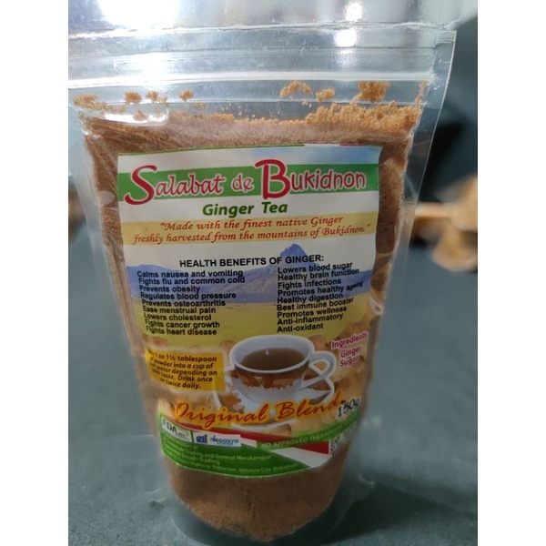 SALABAT de BUKIDNON GINGER TEA150g | Shopee Philippines