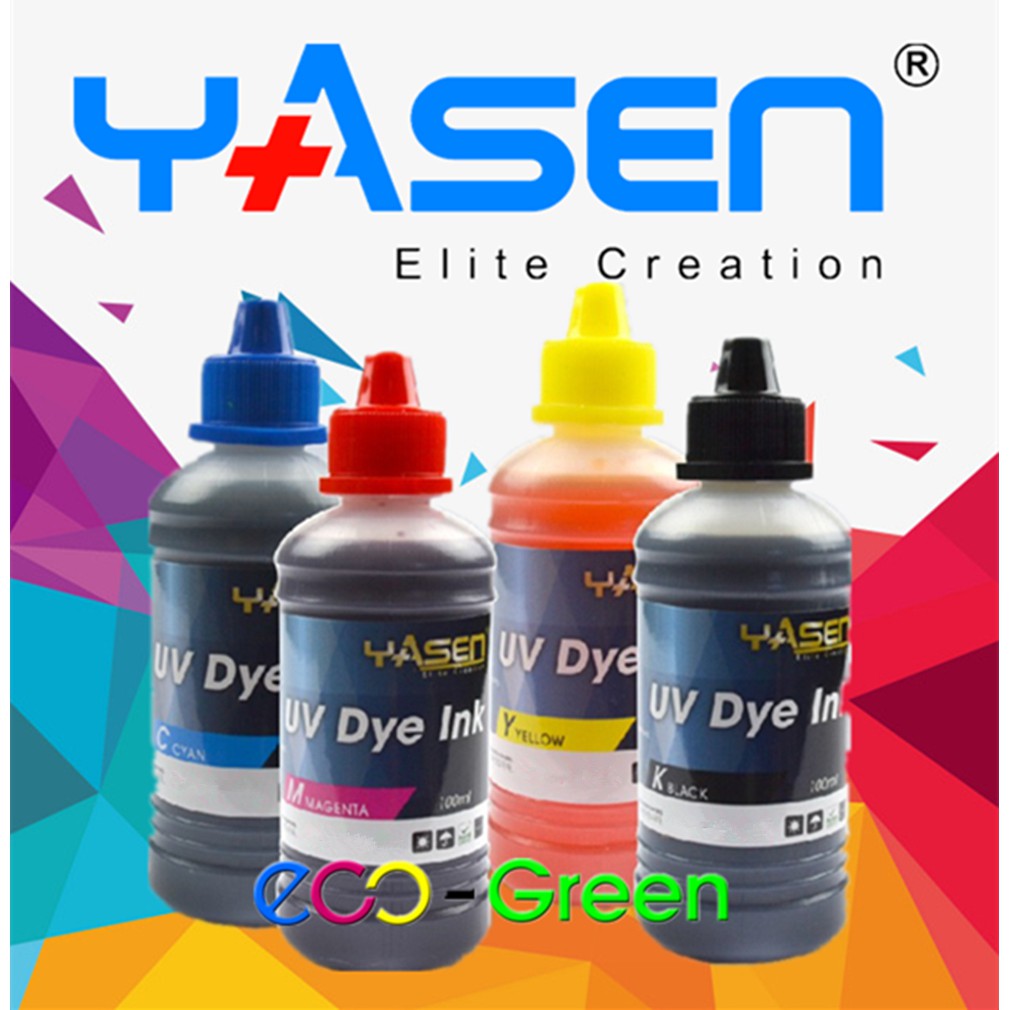 Yasen premium canon UV Dye Ink 100ml for mg2540 mg2570 ts207 ip2870 ...