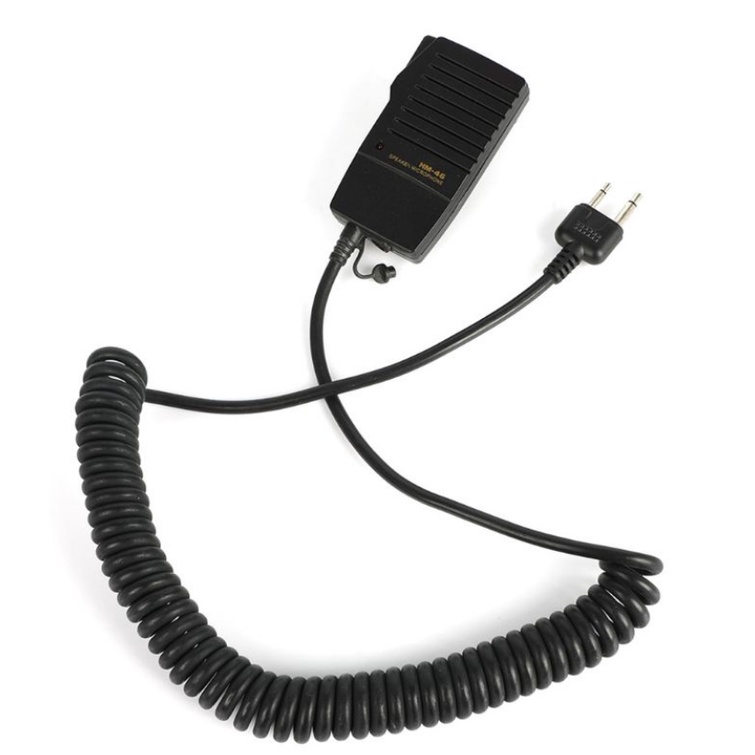 NEW ICOM HM-46 Angle Type SP/Mic W/earphone Jack for IC-V8 IC-V82 IC ...