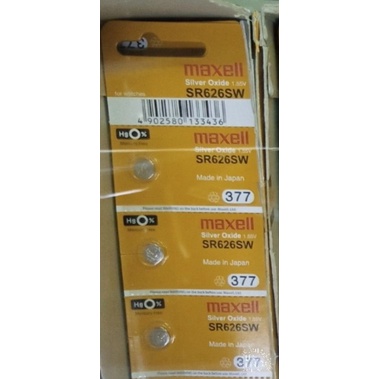 Maxell SR626SW Silver Oxide Battery for Watch 1 pc. | Shopee Philippines