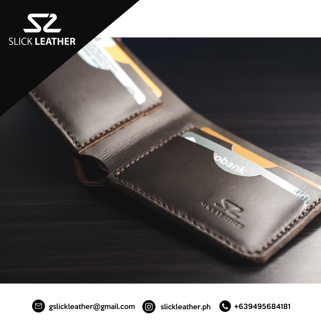 Slick Leather - Traditional Wallet Top Grain Leather | Shopee Philippines