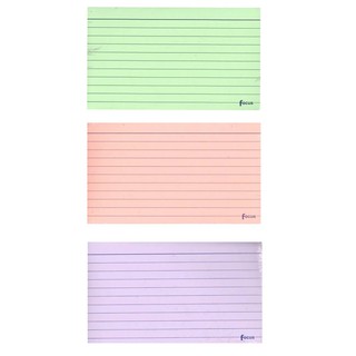 Index Card (Colored) Focus 1/2 (5"x 8") , 1/4 (4"x 6"), 1/8 (3" x 5 ...