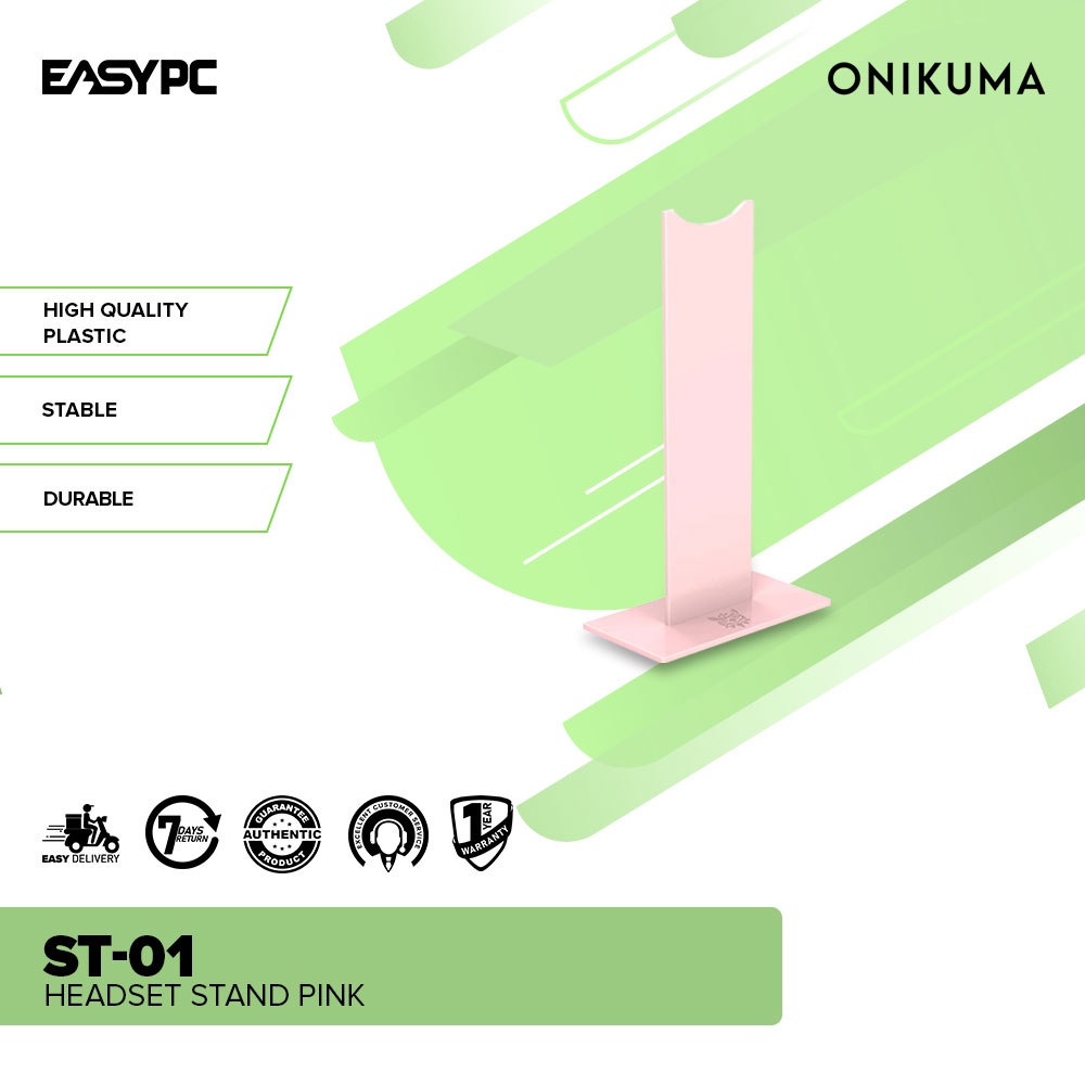 EasyPC | Onikuma High quality plastic stable durable Headset Stand ST-01 Pink | Shopee Philippines