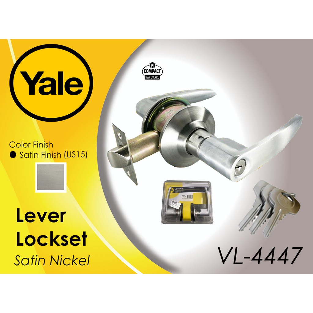 Yale Entrance Lockset Tubular Handle / Lever Type Lockset / Door ... Yale Entrance Lockset Tubular Handle / Lever Type Lockset / Door ...