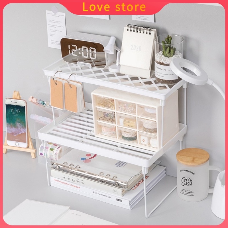 A15 COD Simple Folding Desktop Storage Rack Shelf Table Organizer ...