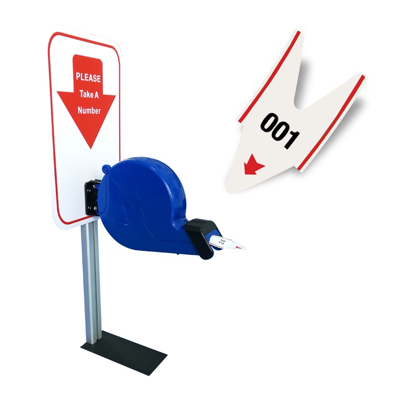 Simple Take A Number Dispenser with now serving sign and stand for ...