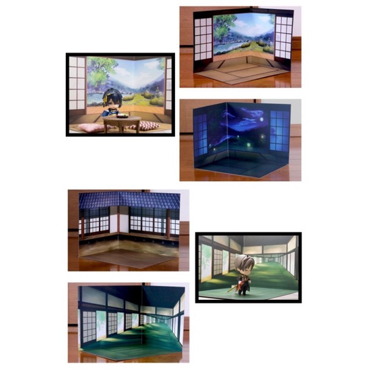 2 way Background Diorama board for chibi and gacha figures (FIGS NOT ...