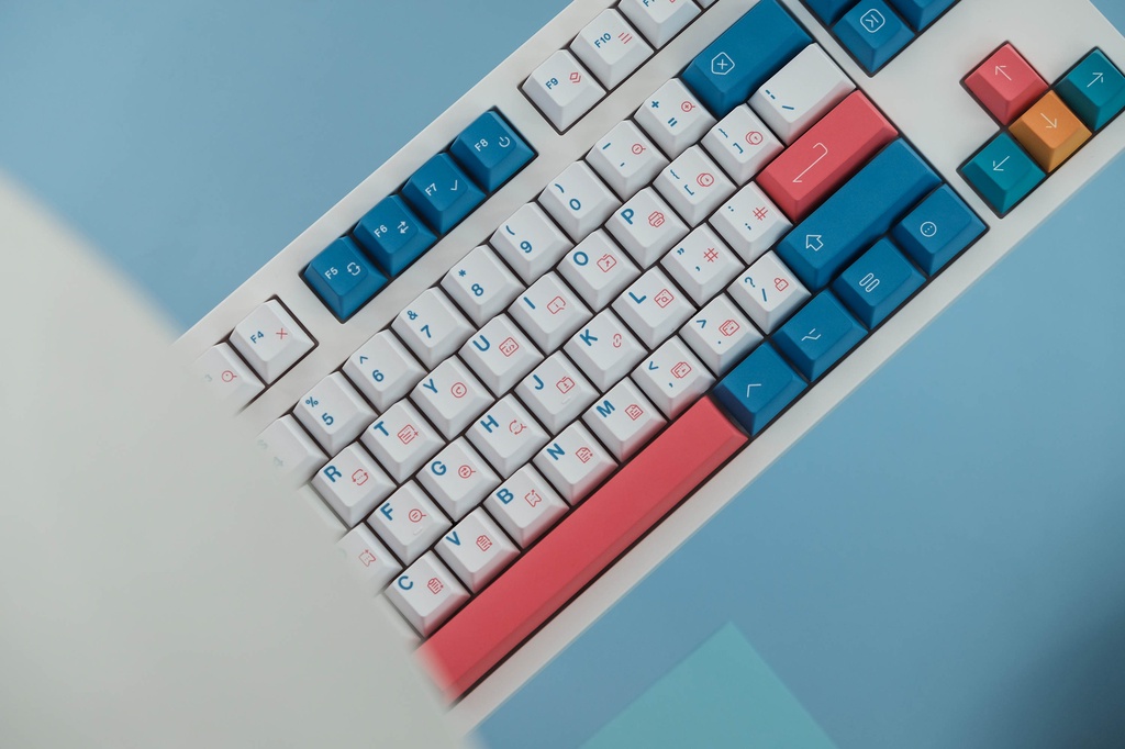 GMK PING Keycap, 134 Keys PBT Keycaps Cherry Profile DYE-SUB ...