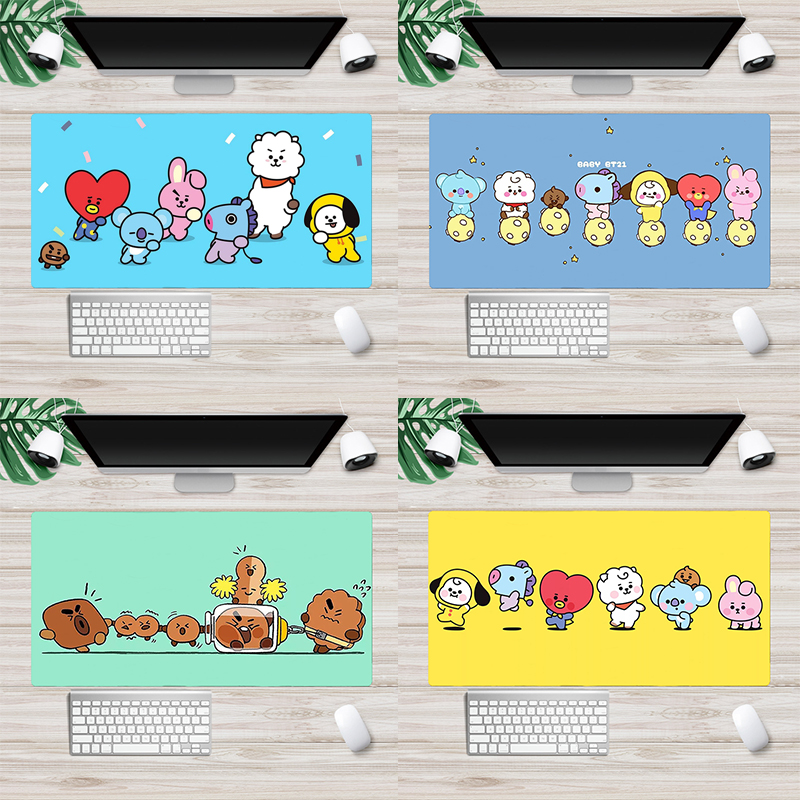 BT21 Mouse Pad Speed Game Mouse Pad Mat Laptop PC Computer Gaming Sheet ...