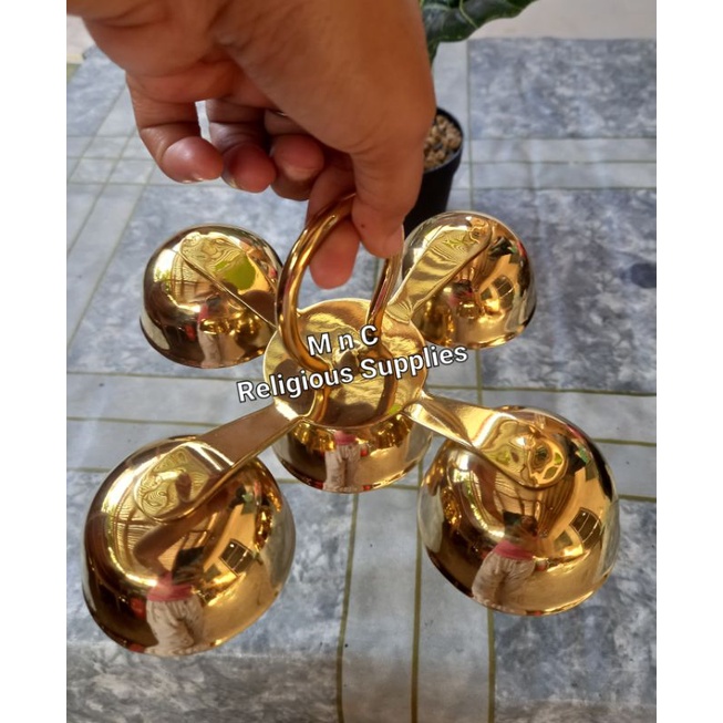 Altar Bell/ Mass Bell (4 & 5 Bells made of brass ) | Shopee Philippines