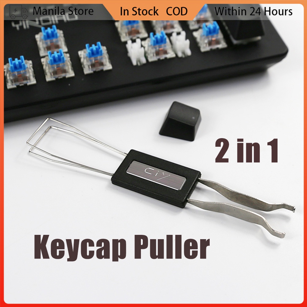 2 In 1 Gaming Mechanical Keyboard Keycap Shaft Puller Stainless Steel ...