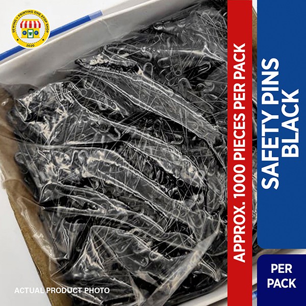 Safety Pin Perdible black (1000 pcs per box) | Shopee Philippines