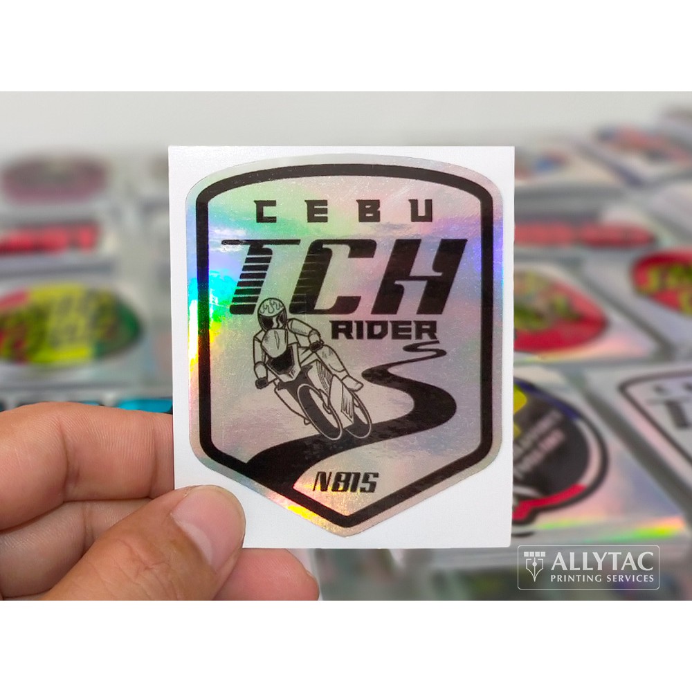 Cebu TCH Rider - Hologram Laminated Stickers | Shopee Philippines