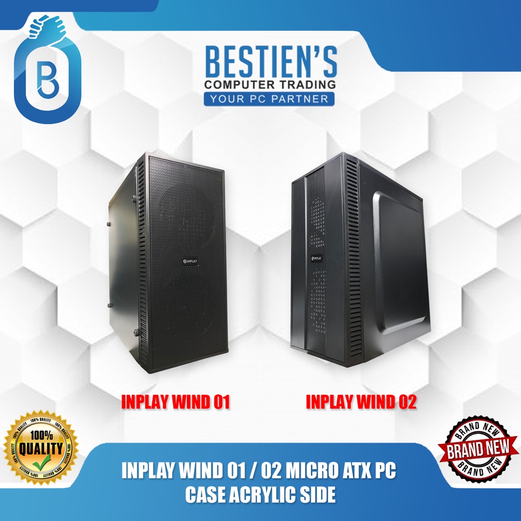 INPLAY WIND 01 / 02 MICRO ATX PC CASE ACRYLIC SIDE | Shopee Philippines