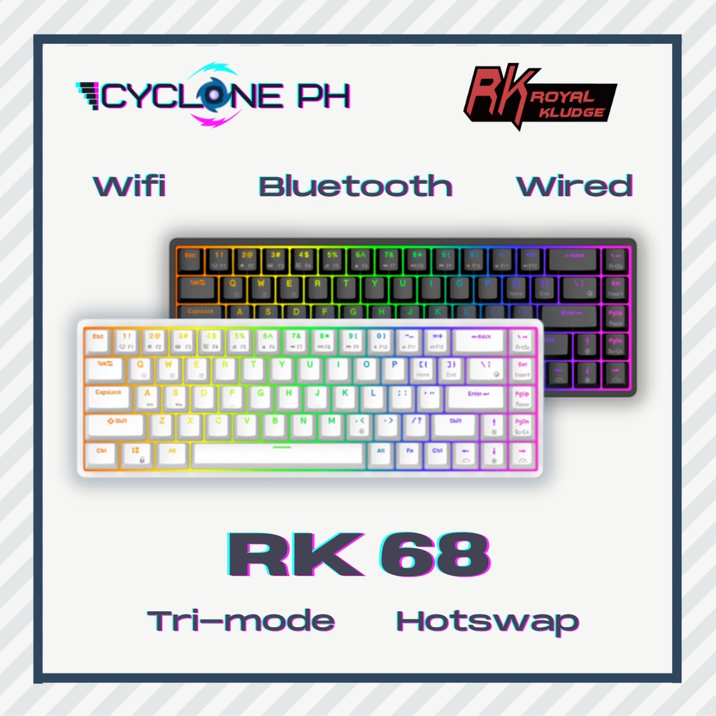 [CyclonePH] Royal Kludge RK68 RKG68 RGB 65% RGB Mechanical Gaming ...