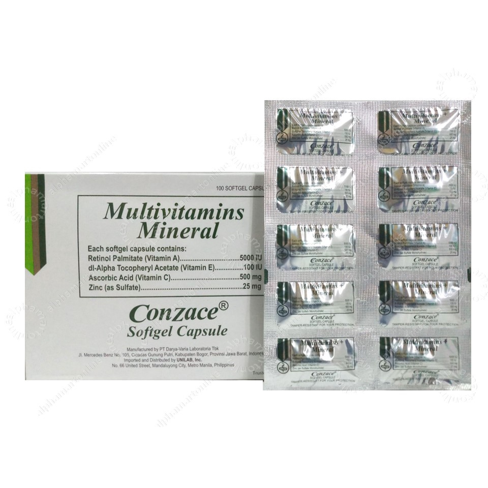 Conzace Softgel Capsule 10s | Shopee Philippines