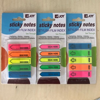 Sign Here Sticky Notes Joy | Shopee Philippines