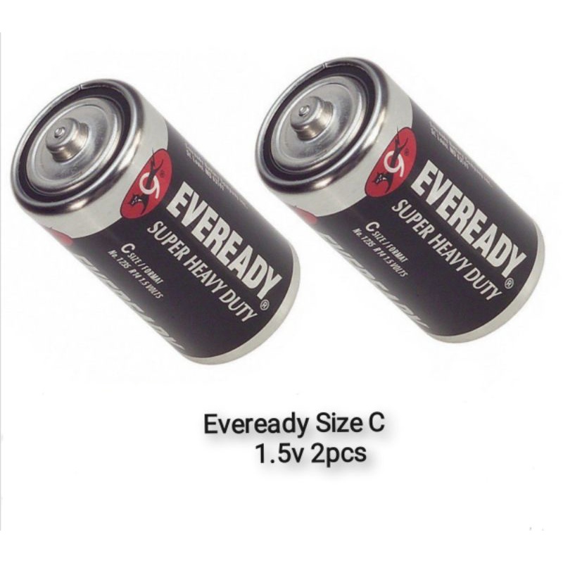 Eveready Super Heavy Duty Size C Carbon Zinc Battery | Shopee Philippines