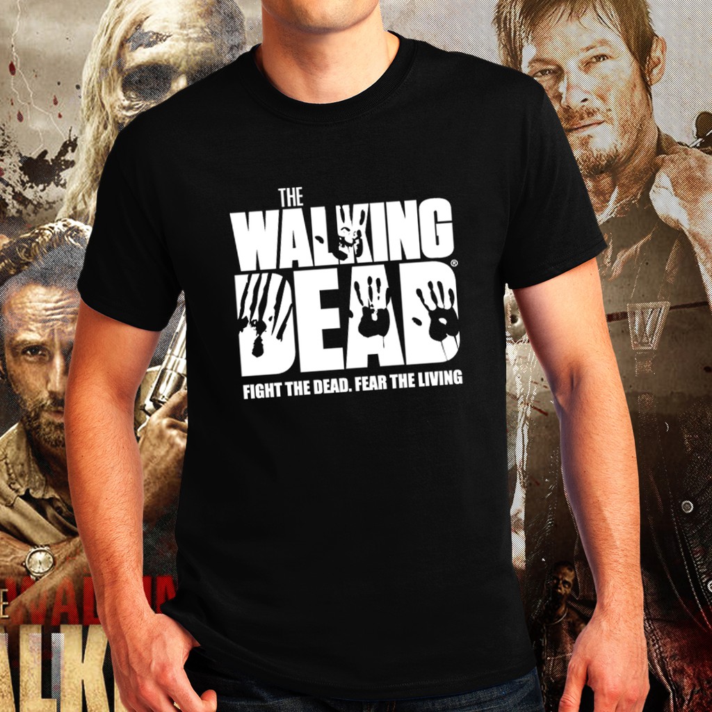 The Walking Dead Fight The Dead,Feer The Living TWD TV Series Tshirt ...