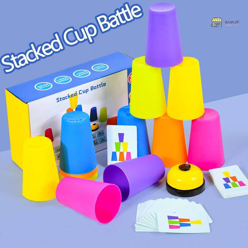 Stacked Cup Battle Stacking Cups Color Cognition Quick Stacks Cups ...