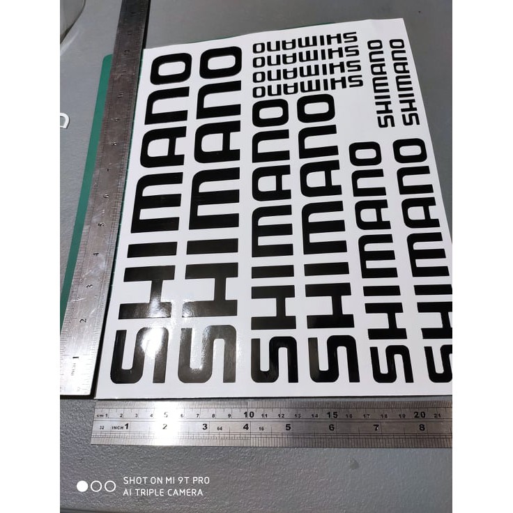 Shimano Vinyl Sticker Decal Set with Free Sticker Name | Shopee Philippines